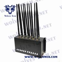 China CDMA 24W Mobile Phone Blocker Jammer 12 Antennas DCS GSM GPS WIFI for sale