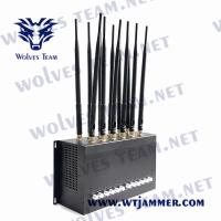 China CDMA 24W Mobile Phone Blocker Jammer 12 Antennas DCS GSM GPS WIFI for sale