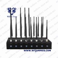 China 3G 4G 5G GSM Lojack Cell Phone Jammer AC100-240V 35W Remote Control for sale