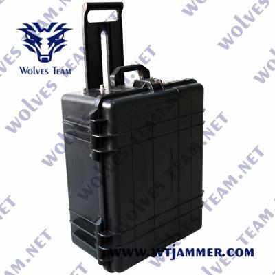 China PCS DCS 300m Bomb Signal Jammer 3G 4G GPS WiFi 8 Channels CDMA GSM for sale