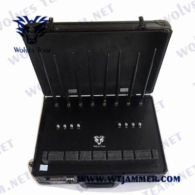China 300 Watt Bomb Signal Jammer CDMA GSM AC240V 8 Channels For Police for sale