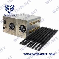 China CDMA GSM Lojack Signal Jammer UHF VHF 2G 3G 4G 5G 80W 240VAC for sale
