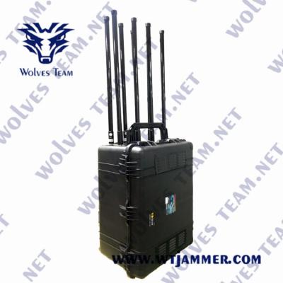 China GSM WIFI Portable Signal Jammer GPS VHF UHF 3G 4G 5G 12 Bands 1200W for sale