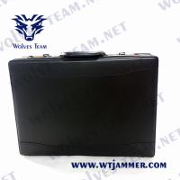 China 40W Portable Signal Jammer Adjustable RF 150m Handheld Suitcase GSM DCS for sale