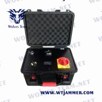 China Portable GSM Mobile Phone Jammer 500W 3G 4G 5G Spare Battery CDMA for sale