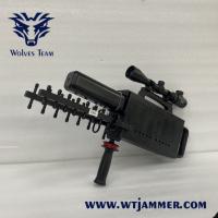 China Rifle Type Anti Drone Jammer Gun GPS Wifi Signal Blocker 1000-1500 Meters Intercepting Drone for sale