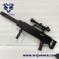 China Rifle Type Anti Drone Jammer Gun GPS Wifi Signal Blocker 1000-1500 Meters Intercepting Drone for sale