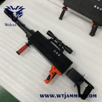 China Long Distance Anti Uav Drone Signal Jammer Gun Shape IR Laser Telescope DC-24V 8AH Built in Battery for sale