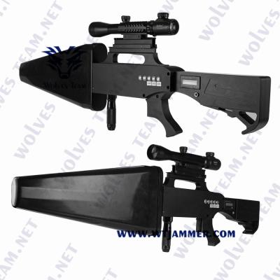 China Portable Handheld Anti UAV Drone Jammer WIFI GPS VSWR Over Voltage Over Current Protection for sale