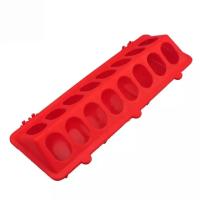 China Red Plastic Flip Top Chicken Feeder 28 Holes For Chick Bird Parrot for sale
