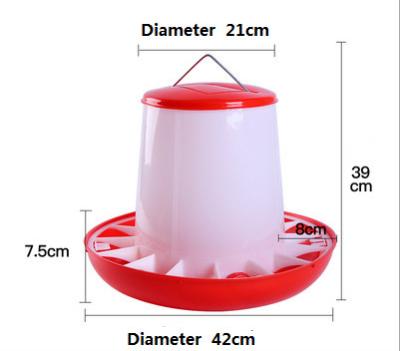 China 4kg No Waste Quail Poultry Feeder Drinker for sale