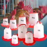 China Outdoor Plastic Bucket 9kg Poultry Feeder Drinker for sale