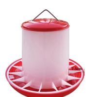 China Broiler Outdoor 3kg Plastic Poultry Feed Trays Chicken Drinker for sale