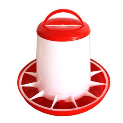 China Chicken Plastic Poultry Feeder Pan Bucket and Water Drinker Wholesale Farm Equipment Auto Chicken Feeder for sale