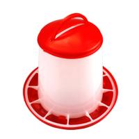 China Chicken Plastic Poultry Feeder Pan Bucket and Water Drinker Wholesale Farm Equipment Auto Chicken Feeder for sale