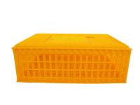China 10 Chicken Plastic 12.25 Inches Detachable Poultry Transport Cage for sale