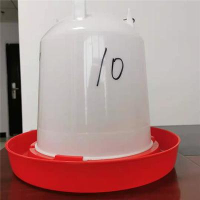 China PE Bucket Broiler Chicken 10L Poultry Feeder Drinker for sale