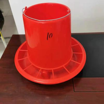 China Automatic 10kg Poultry Feeder Drinker In Red Color for sale