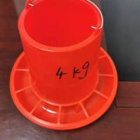 China Automatic 10kg Poultry Feeder Drinker In Red Color for sale