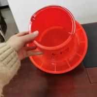 China Automatic 10kg Poultry Feeder Drinker In Red Color for sale