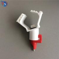 China 25mm 22x22mm Water Nipple Drinker Chicken Feeder With Clamp for sale