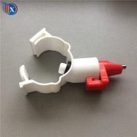 China 25mm 22x22mm Water Nipple Drinker Chicken Feeder With Clamp for sale