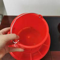 China Broiler Farming Plastic Bucket 2.5kg Duck Feeders And Drinkers for sale