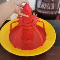 China Farm Duck 100pcs Pan Feeder Poultry In Modern Automatic Feeding System for sale