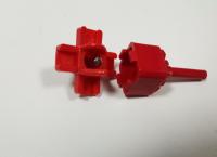 China Red Automatic PP Water Nipple Drinker Chicken Feeder for sale