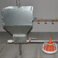 China Big Capacity Poultry Feed Hopper For Farming House Auger Conveyor Feed for sale