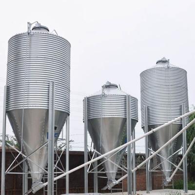 China 7 Ton 14 Ton 21ton 22 Ton Poultry Feed Silo Chicken Broiler Duck Farm House for sale