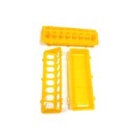 China 28 Holes 50cm Long Plastic Poultry Feeder Manual For Pigeon Bird for sale