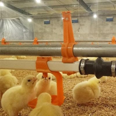 China Dia 26.7mm Poultry Farm Equipment Water Line Galvanized Steel 25mm Support Pipe for sale