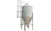 China 4T - 33T Chicken Feed Bin Steel Grain Feed Storage Silo For Poultry Farm for sale