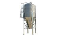 China 4T - 33T Chicken Feed Bin Steel Grain Feed Storage Silo For Poultry Farm for sale