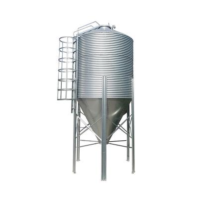 China 4T - 33T Chicken Feed Bin Steel Grain Feed Storage Silo For Poultry Farm for sale