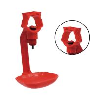 China Red PP Chicken Nipple Drinkers For Poultry , Chicken Cup Drinkers for sale