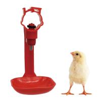 China Red PP Chicken Nipple Drinkers For Poultry , Chicken Cup Drinkers for sale