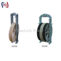 China 508mm Large Diameter Rope Pulley Single Nylon Sheaves Galvanized Conductor Stringing Block for sale