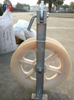 China 508mm Large Diameter Rope Pulley Single Nylon Sheaves Galvanized Conductor Stringing Block for sale