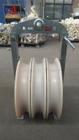 China 93KG 508 Series Large Diameter Rope Pulley Conductor ACSR400 Rope Blocks for sale
