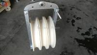 China 93KG 508 Series Large Diameter Rope Pulley Conductor ACSR400 Rope Blocks for sale