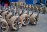 China 30 - 150KG 660 Series Stringing Block Rubber Lined Aluminum Sheave for sale