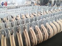 China 822 Series Large Diameter Rope Pulley Stringing Cable Blocks Customized Dimension High Load Capacity for sale
