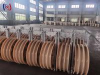China 916 Series Large Diameter Rope Pulley ACSR720 Conductor Nylon Sheaves For Wire Rope for sale