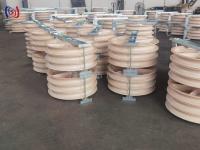 China 916 Series Large Diameter Rope Pulley ACSR720 Conductor Nylon Sheaves For Wire Rope for sale