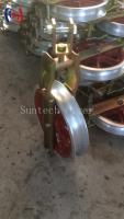 China 5KN - 20KN Single Sheave Stringing Block Conductor Overhead Transmission Line Tools for sale