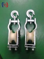 China Sitting Hanging Type Universal  Conductor Stringing Blocks Single Nylon Sheave for sale