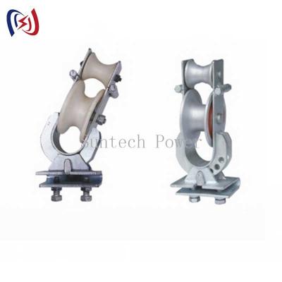 China Crossarm Mounted Conductor Stringing Blocks 20KN Transmission Stringing Blocks for sale