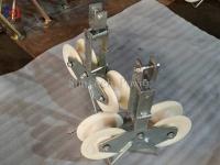 China Tandem Sheave Stringing Pulley Conductor Stringing Blocks  9.5KG - 11KG for sale
